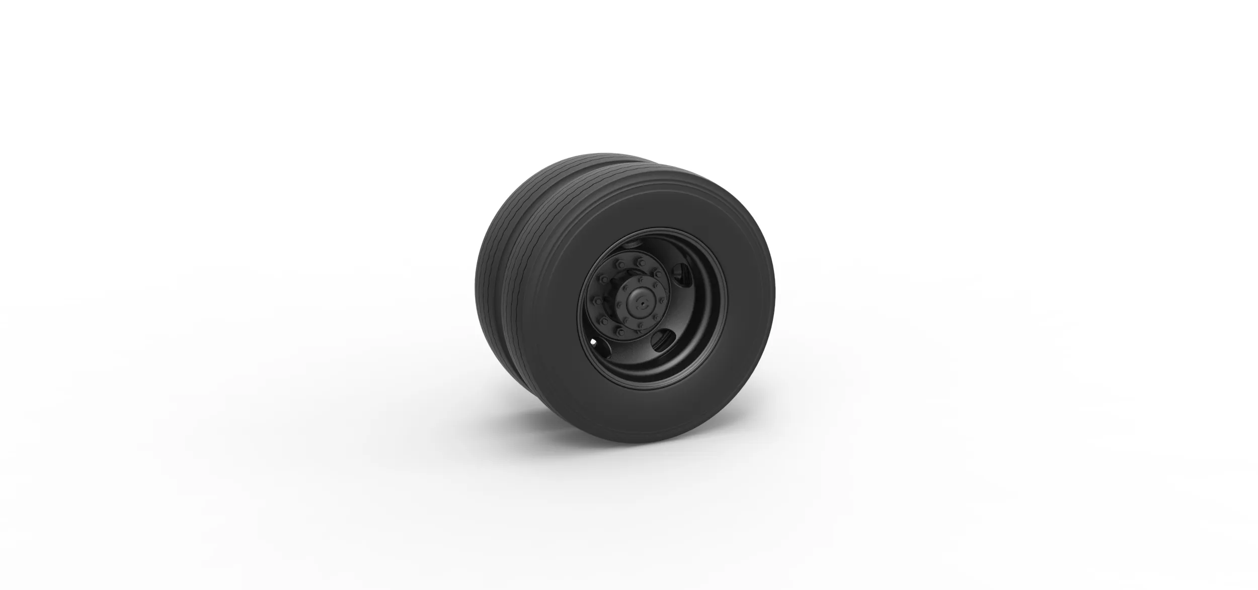 Other STL Download - 5 Hole rear double wheel of Vintage School bus ...