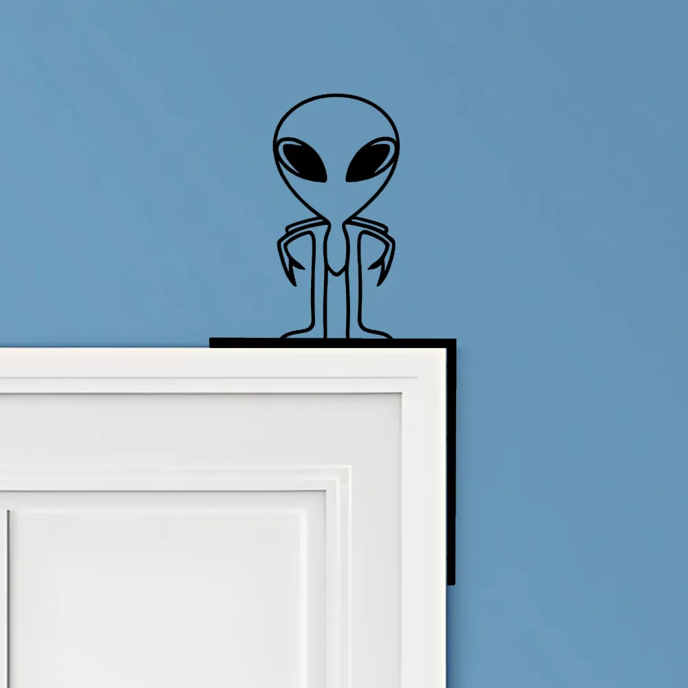 Home Decorations & Ornaments STL Download - Alien Door Corner Decorby OALPO