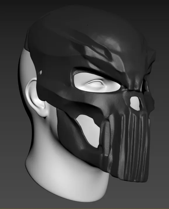 Free Cosplay STL Download - Punisher Maskby DarkStorm