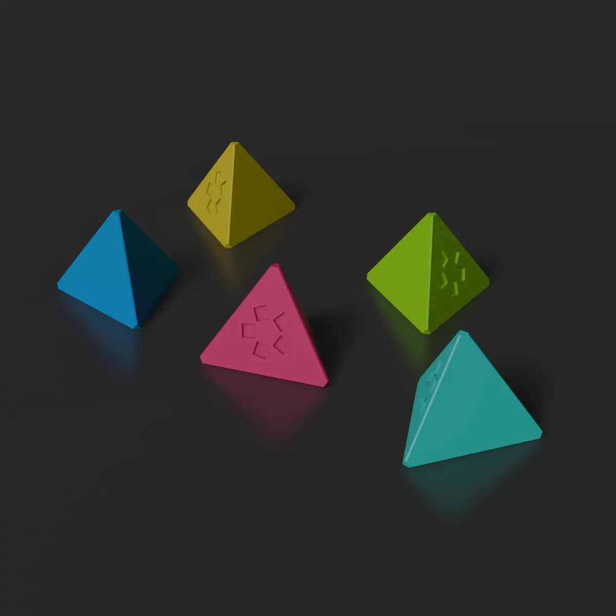 Board Games & Card Games STL Download - 5 stone game "Pyramid"by AYHANCELİK