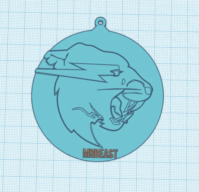 Jewelry & Accessories STL Download - Mrbeast Keychainby Smart_designer