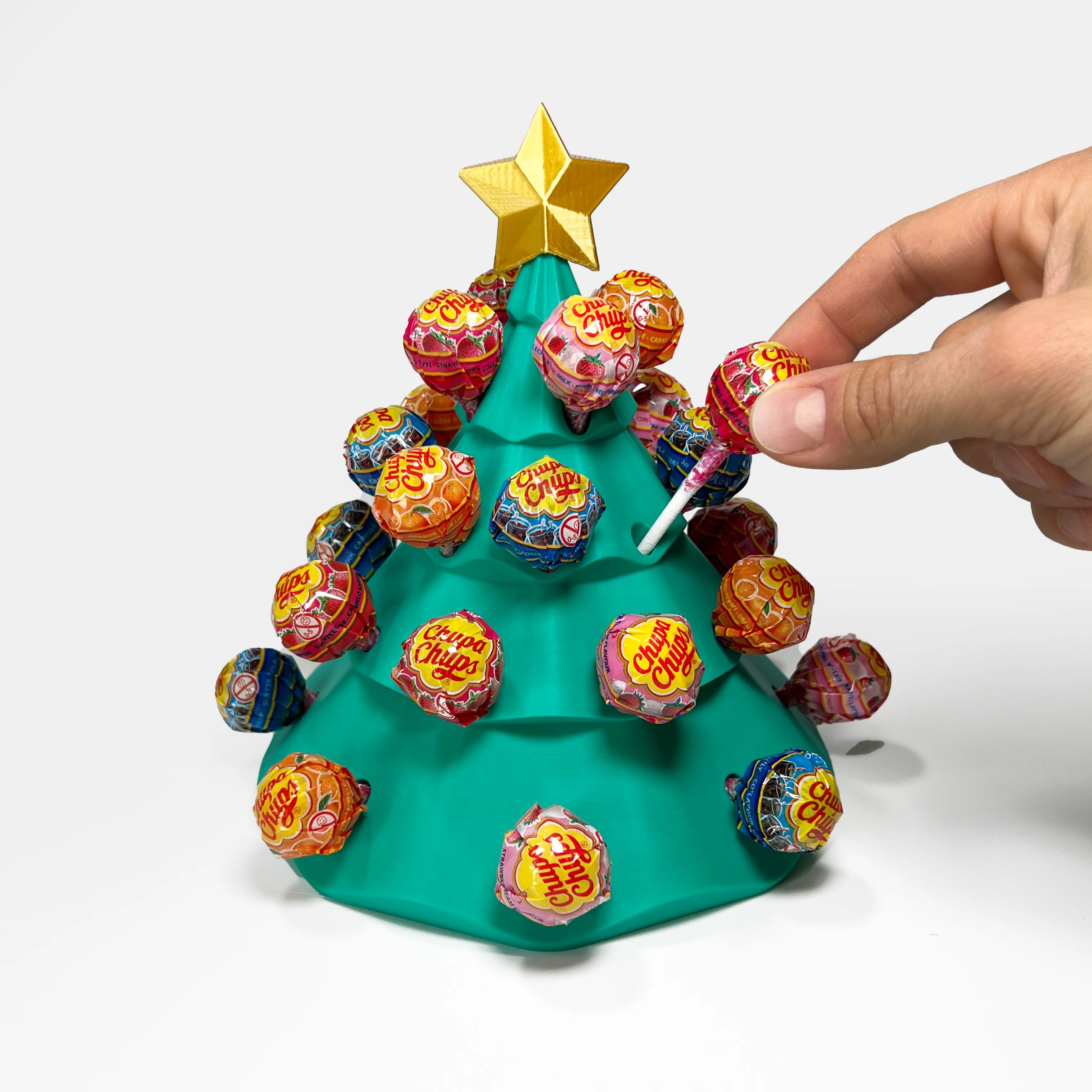 Is this the sweetest 3D printed Christmas tree ever? Chupa Chups become ...