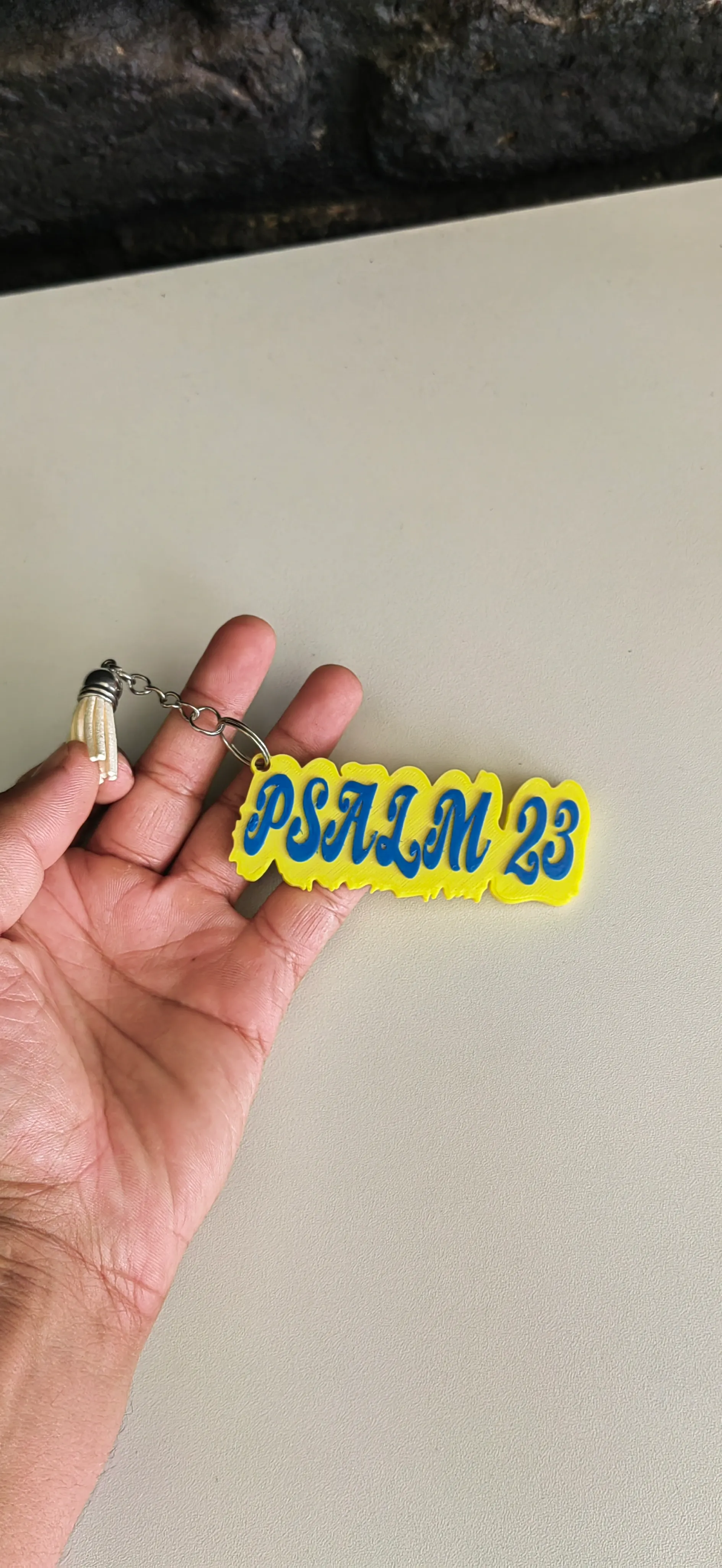 Personal Accessories STL Download - Psalm 23 3D-Printed Keyring – A ...
