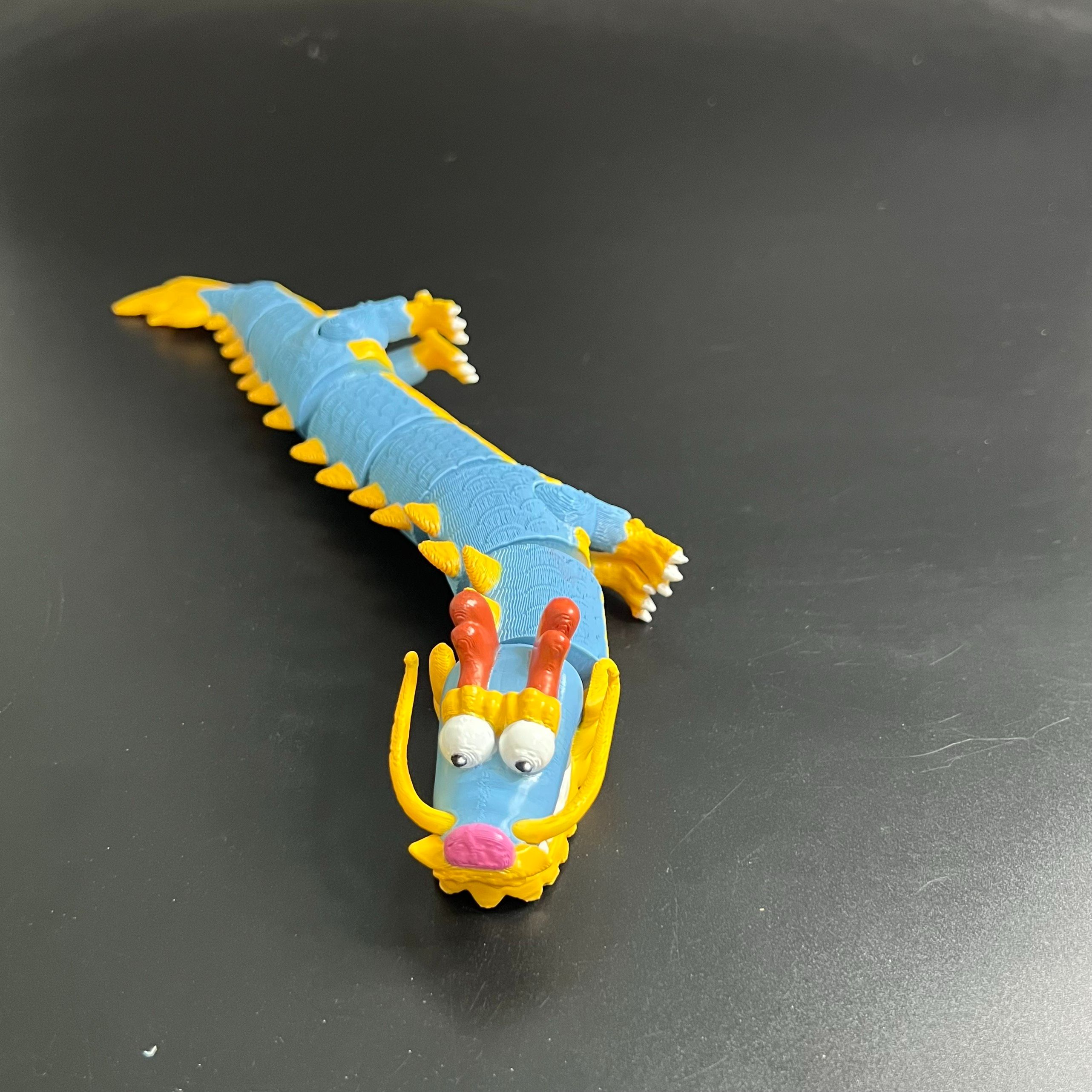 CUTE FAT DRAGON FLEXI - ARTICULATED - MULTICOLOR | 3D models download ...