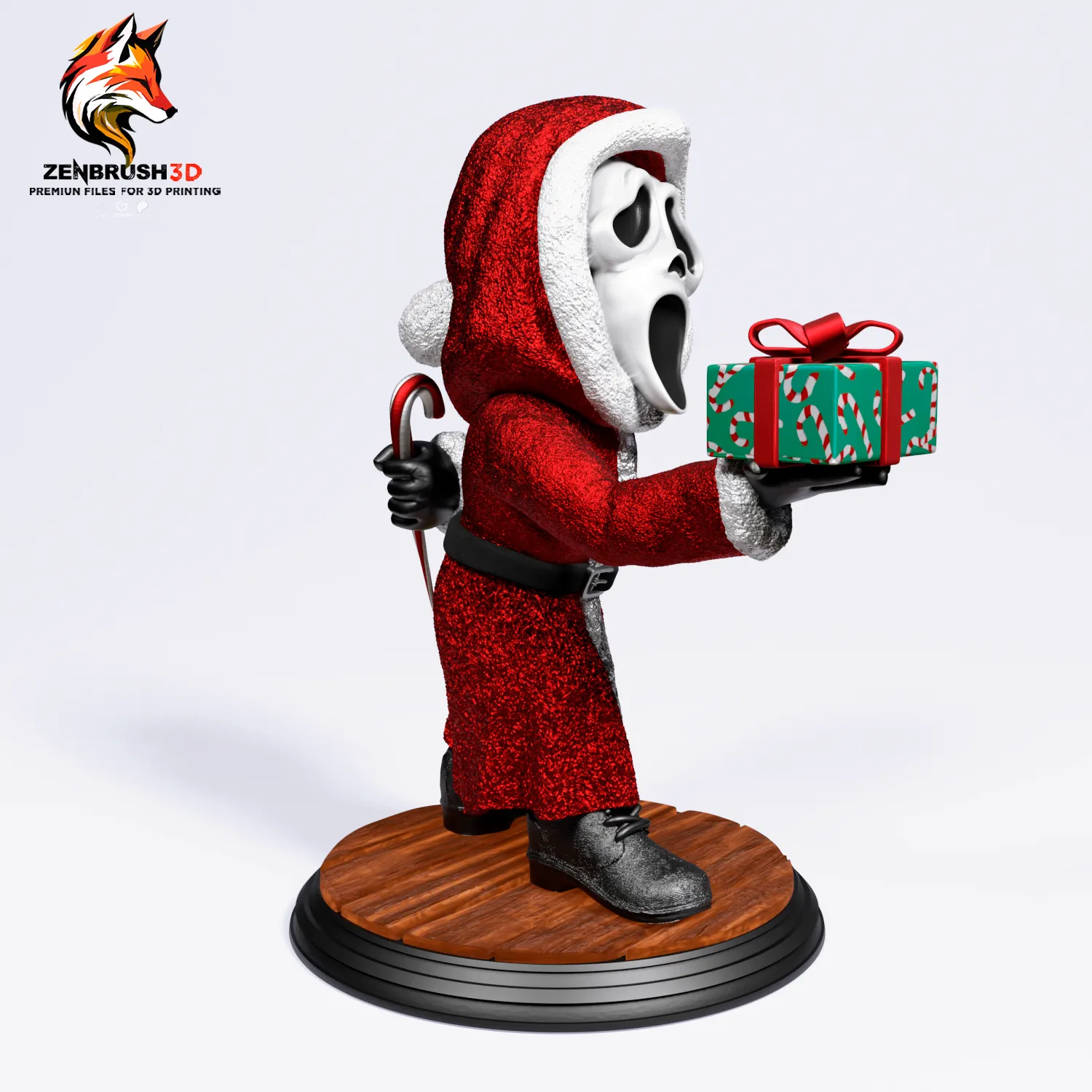 Other STL Download - Ghost Face - Santa Claus 3D PRINTINGby ZENBRUSH3D