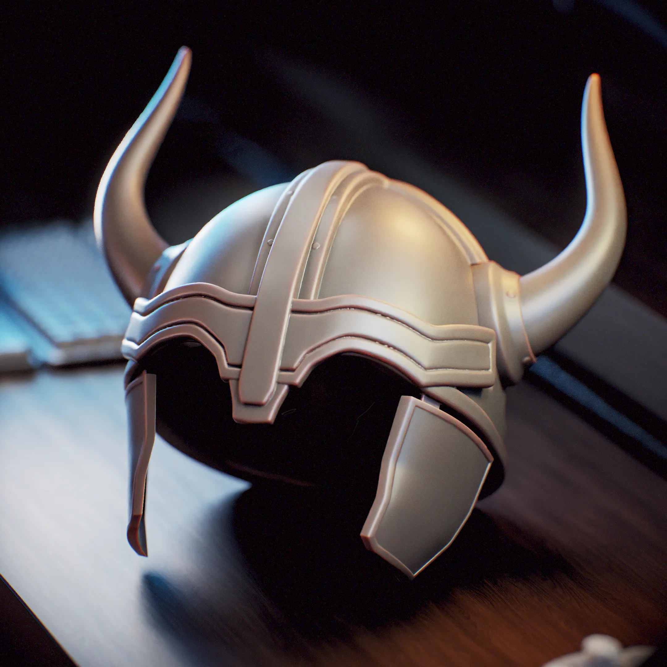Cosplay STL Download - Real size Viking Helmet split by partsby ...