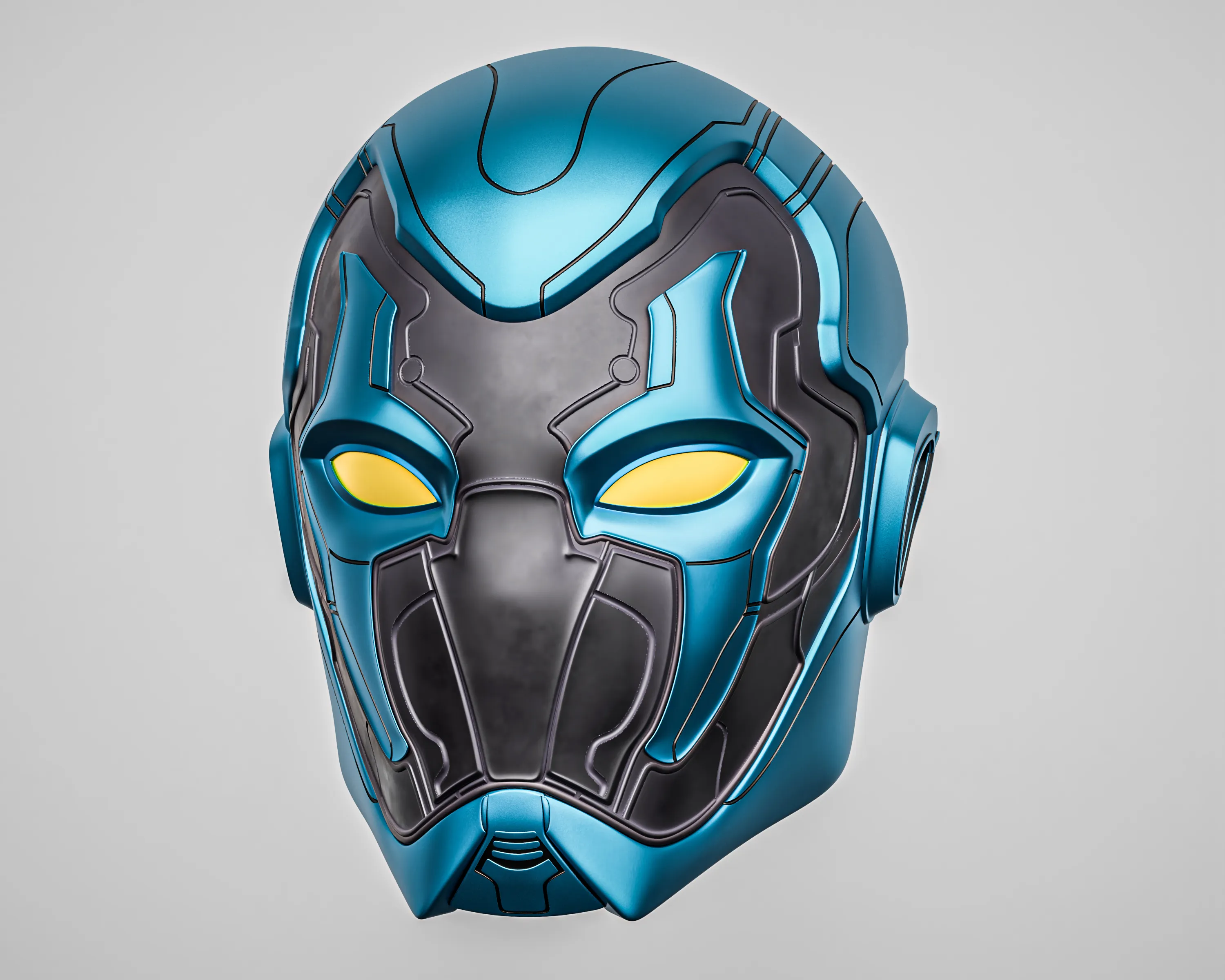 Cosplay STL Download - Blue Beetle Helmet - 3D Printable STL Modelby ...