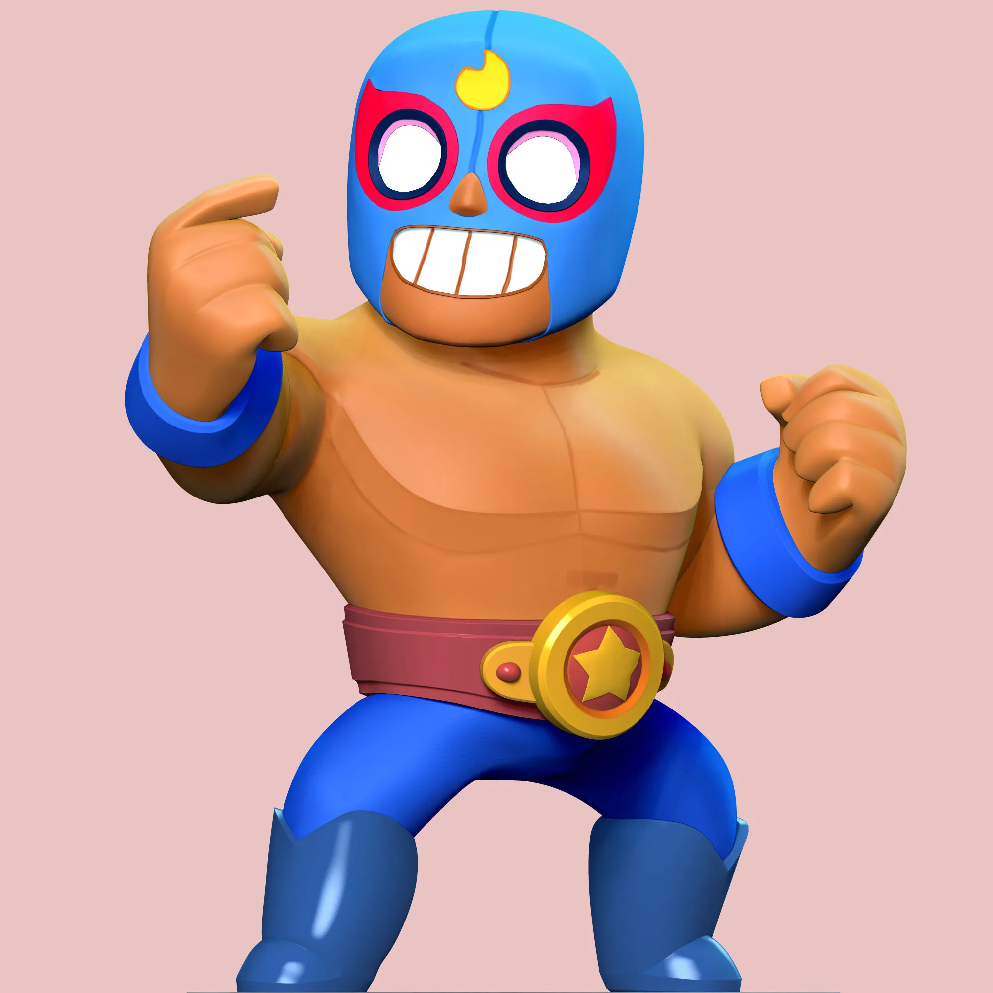 Characters & Creatures STL Download - El Primo - Brawl Starsby LoveModels