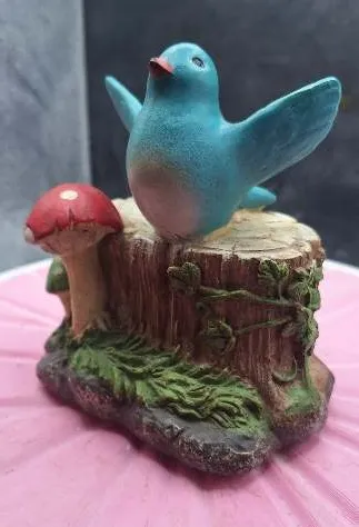 Home Decorations & Ornaments STL Download - Blue Bird Hide A Key garden ...