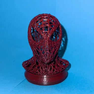 Hi ! I present to you my print of "Web Stringy Spiderman Head" by ...