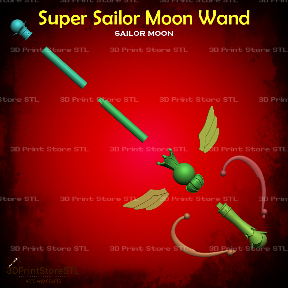 Super Sailor Moon Wand Cosplay Sailor Moon - STL File | 3D models ...