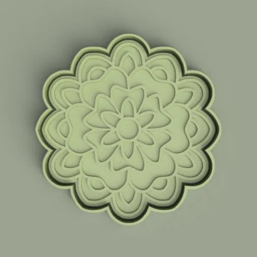 Other STL Download - cortante + estampa de mandala / mandala cutter ...