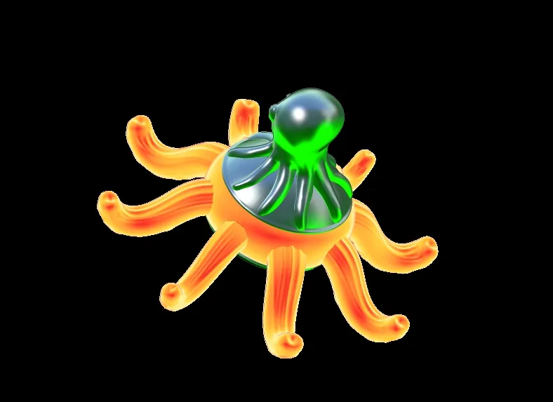 Board Games & Card Games STL Download - Octopus Spinning Fidget Toyby ...