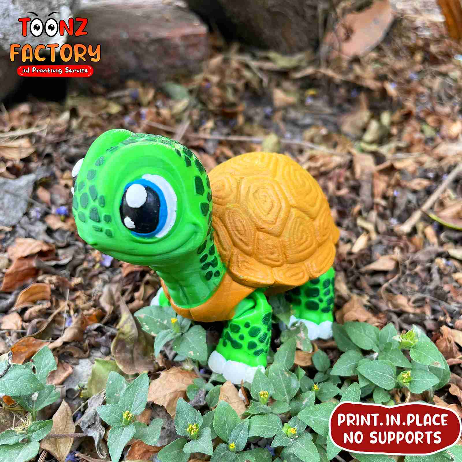 CUTE FLEXI TURTLE ARTICULATED | 3D models download | Creality Cloud