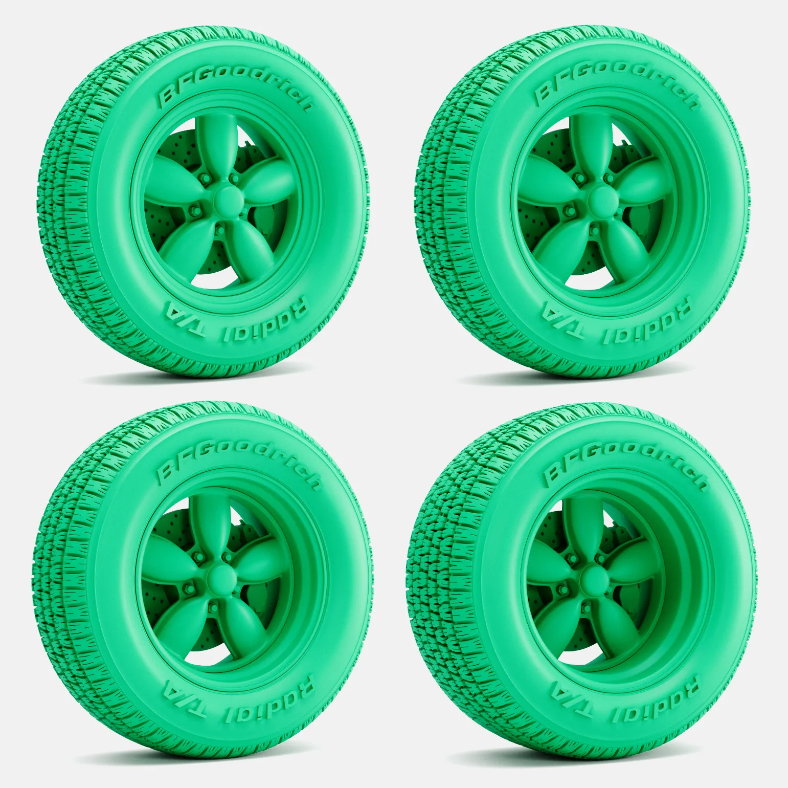 Miniatures STL Download - 1/24 Scale, Daisy Wheels and BFGoodrich ...