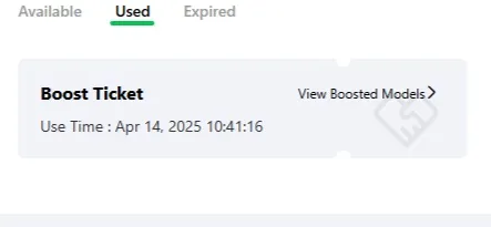 Boost Tickets. Great incentive, I gave my first boost to a designer ...