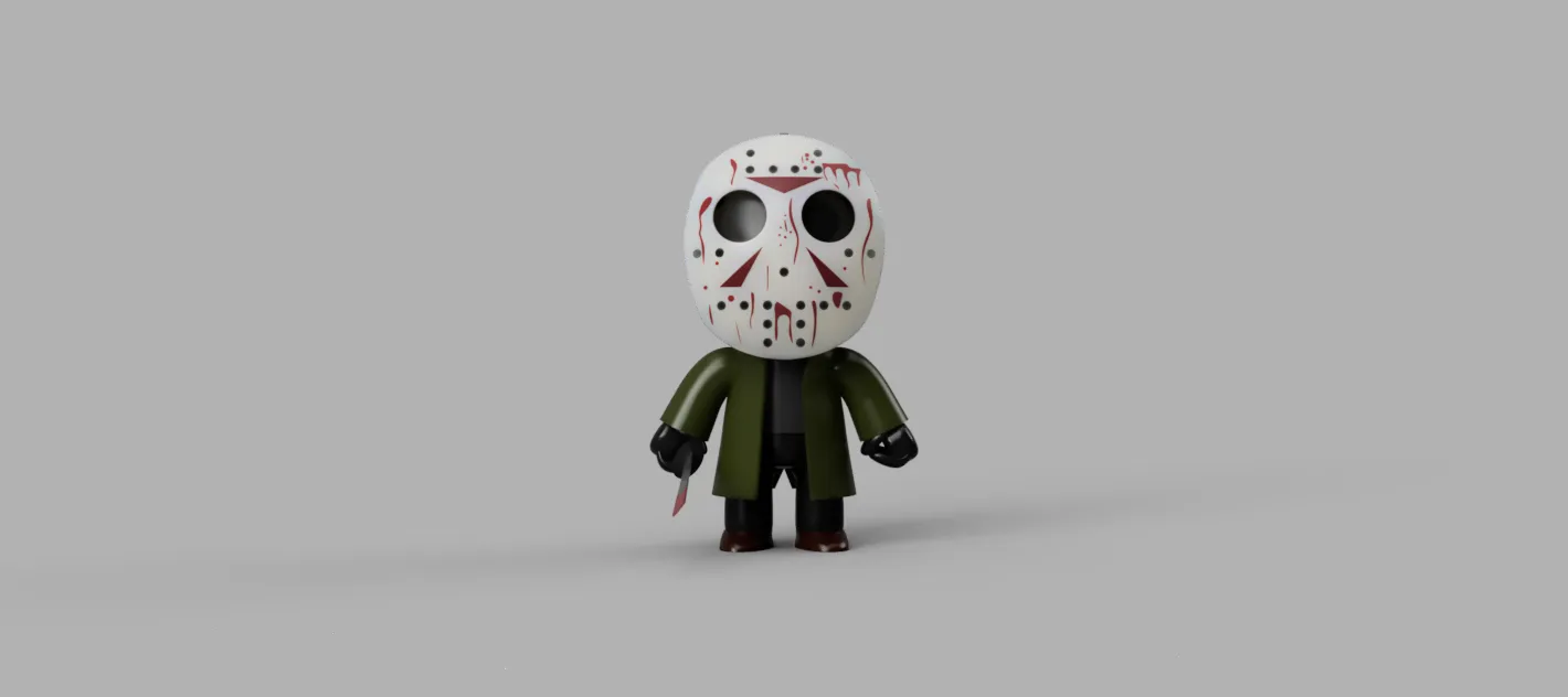 Characters & Creatures STL Download - Friday the 13th Mini Jason ...