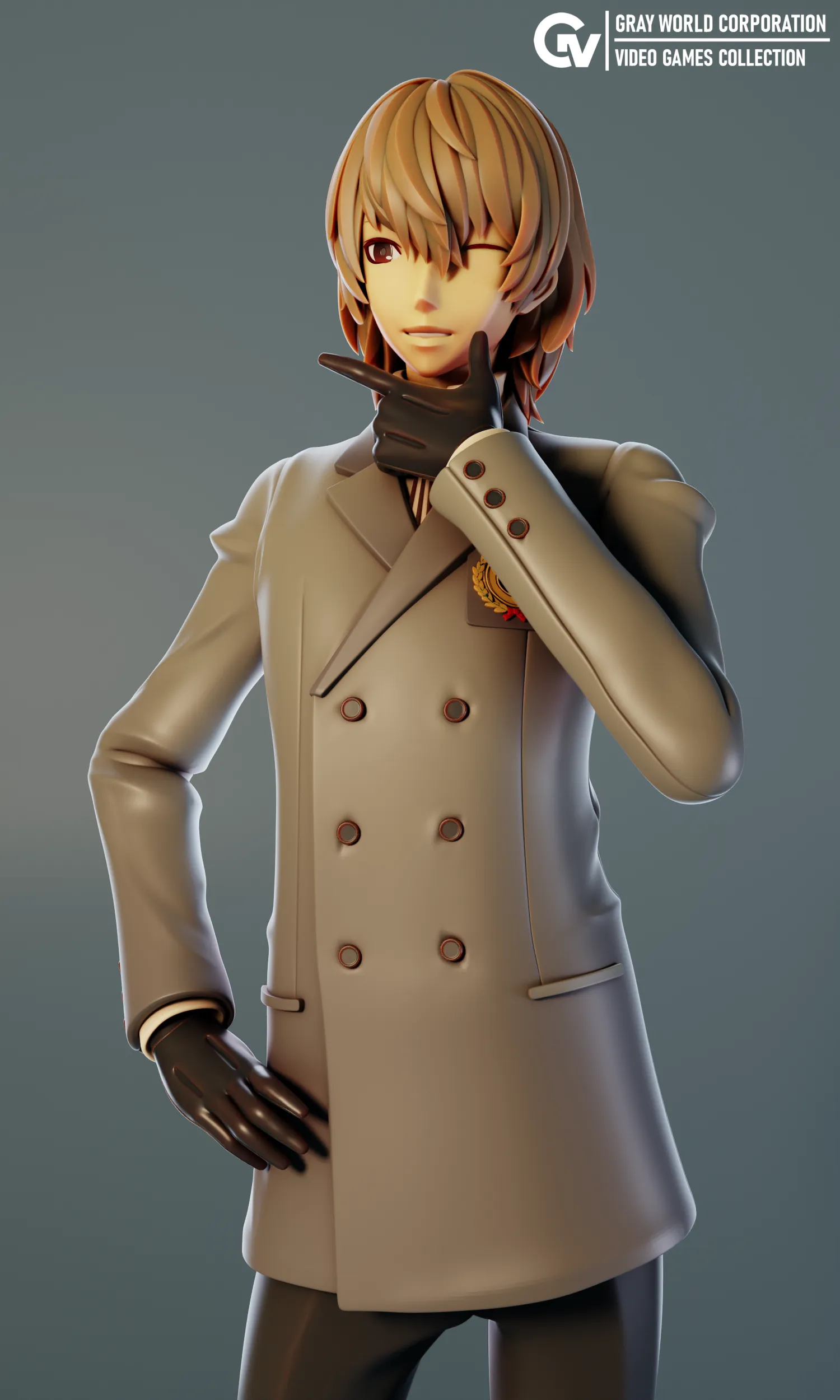 Goro Akechi | Persona | 3D models download | Creality Cloud