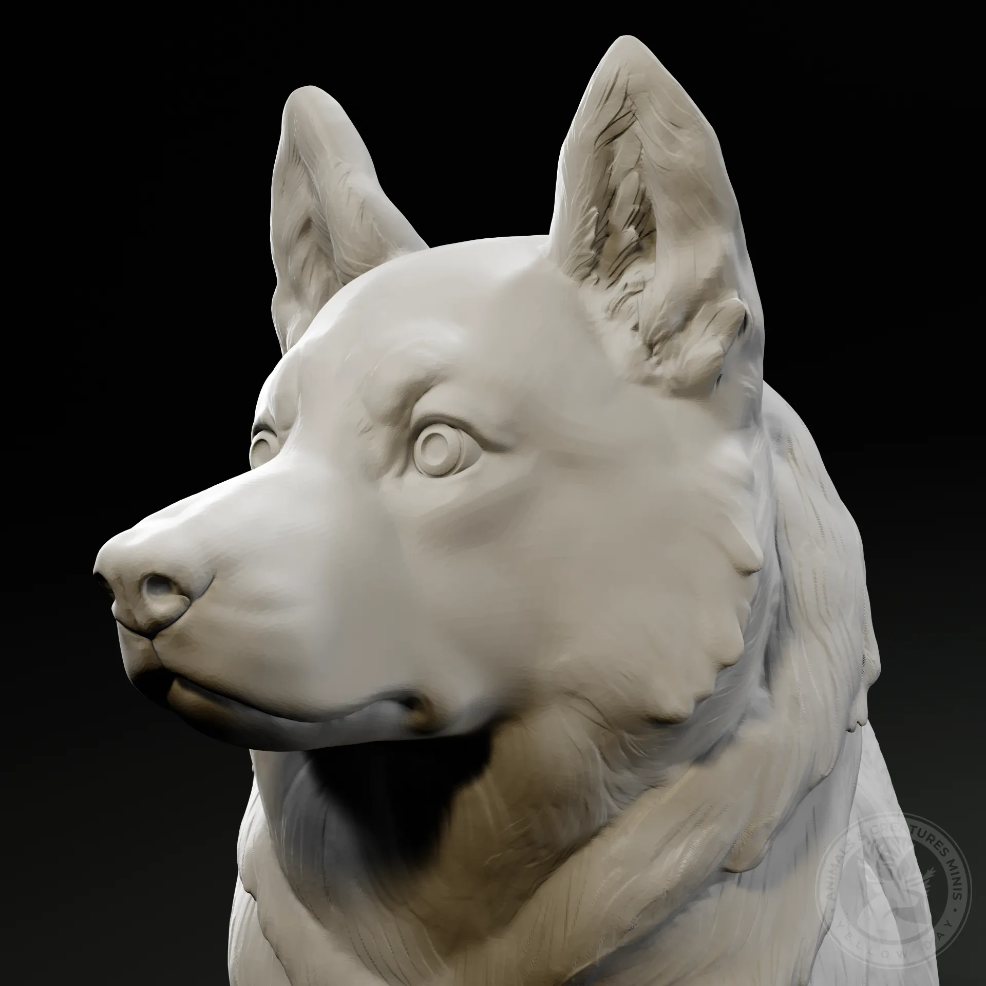 Characters & Creatures STL Download - Huskyby YellowDay