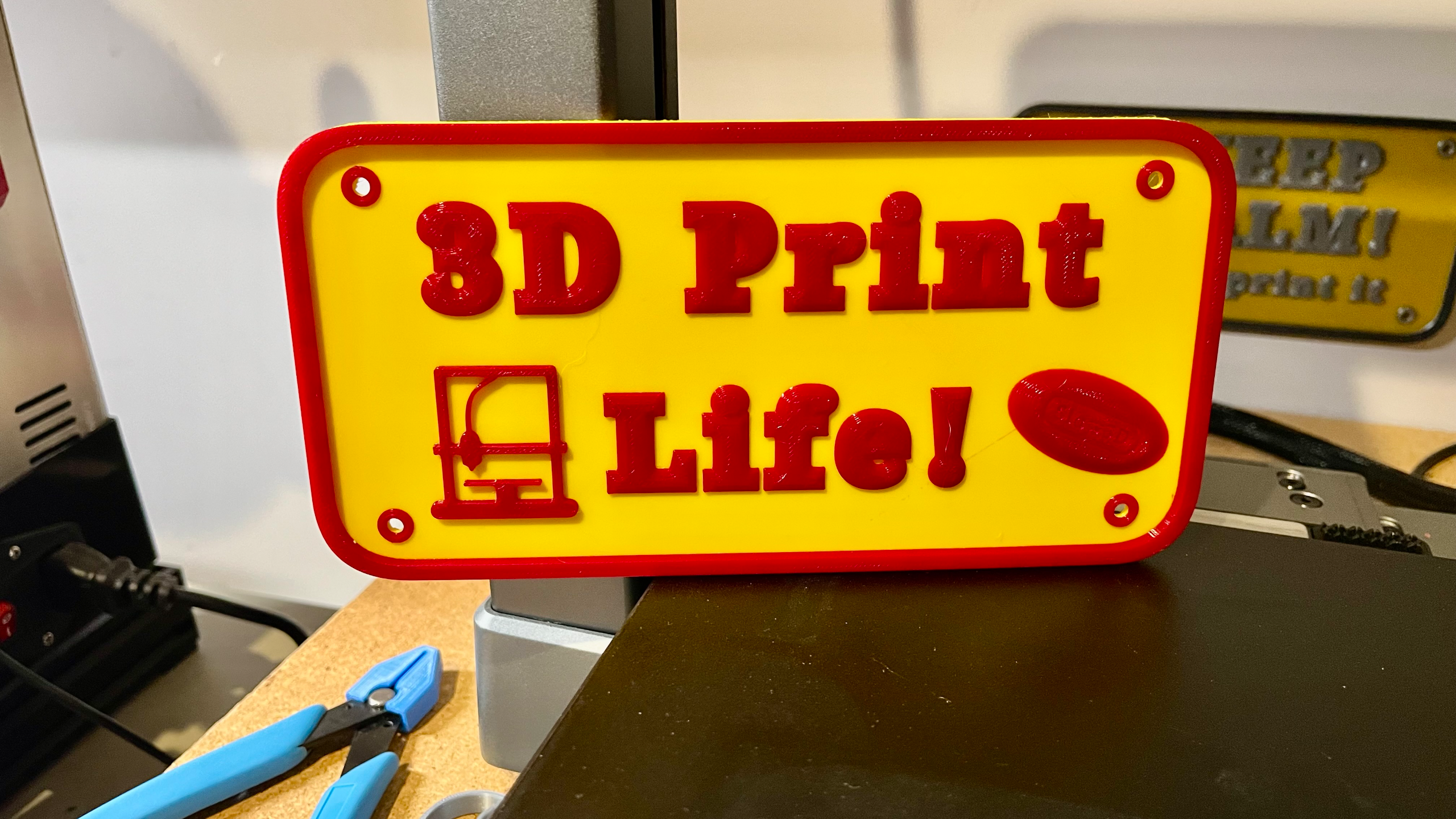 3D Printer Files | 3MF File | 3D Print Life - Sign | Creality Cloud