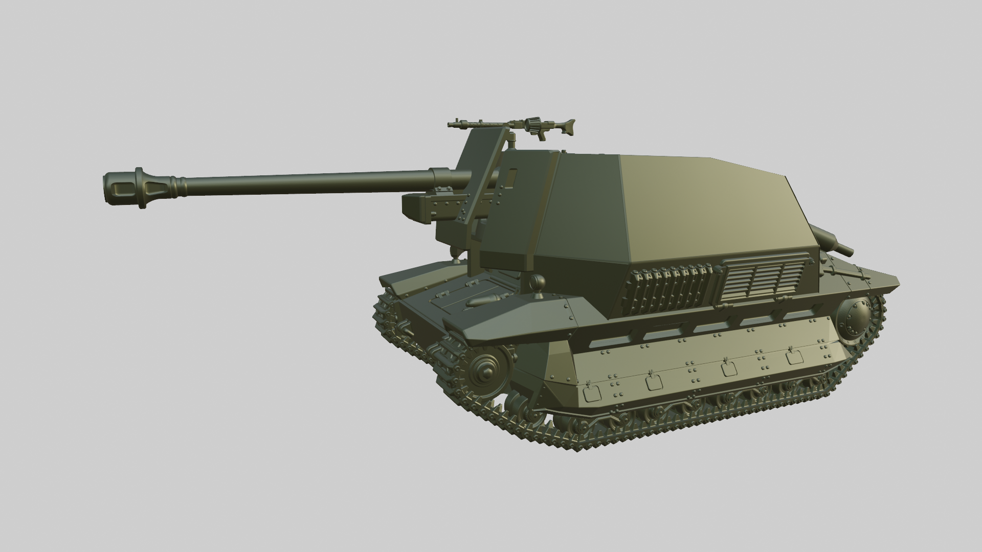 Pak 40 auf Panzerkampfwagen 737 FCM (f) (Germany, WW2) | 3D models ...