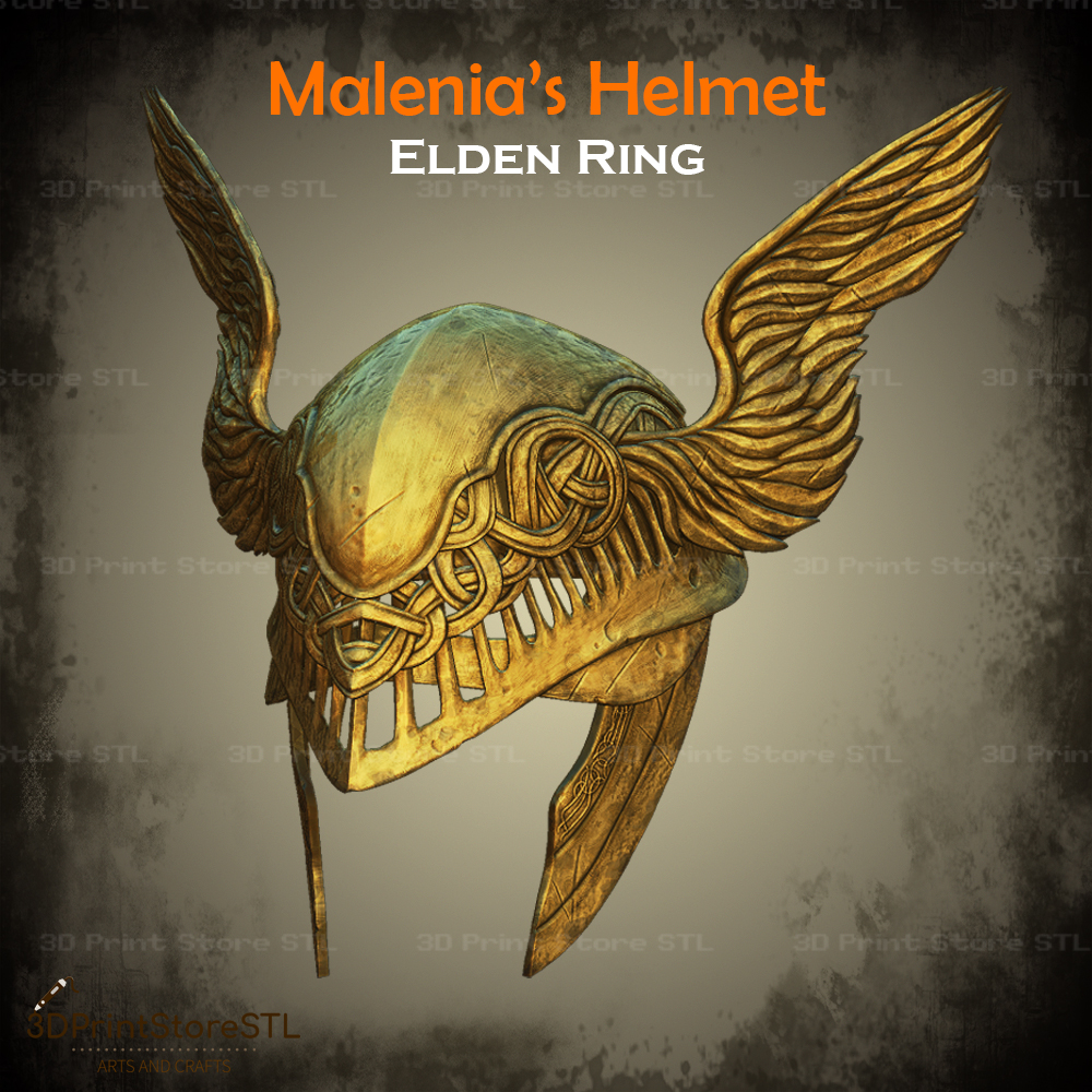 Malenia Helmet Cosplay Elden Ring - STL File | 3D models download ...