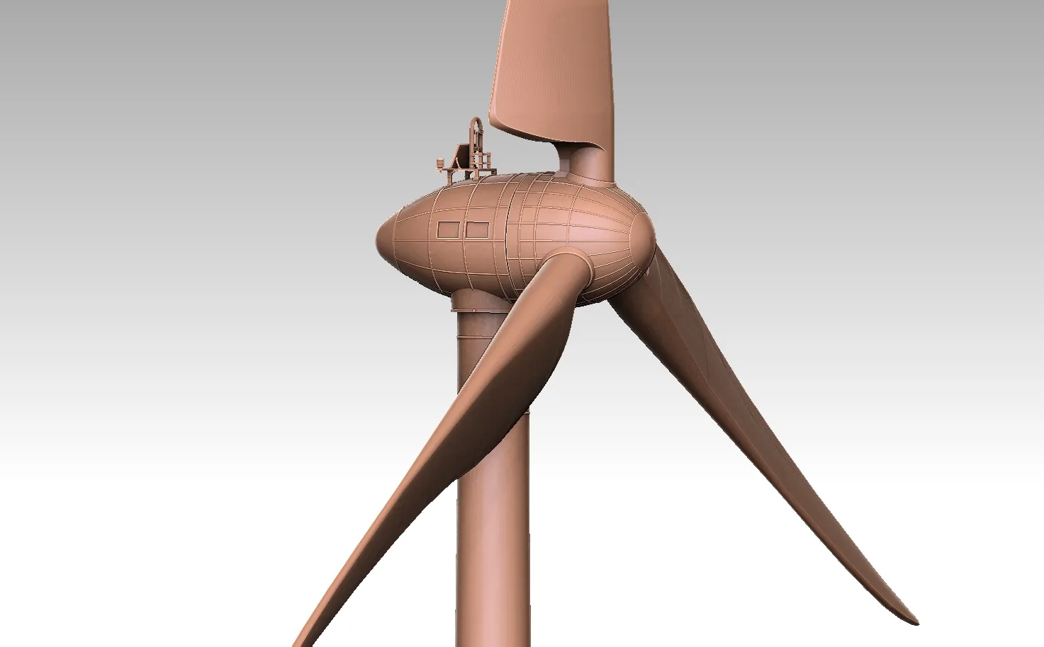 Props & Terrain STL Download - Wind Turbine Enerconby user2392712116