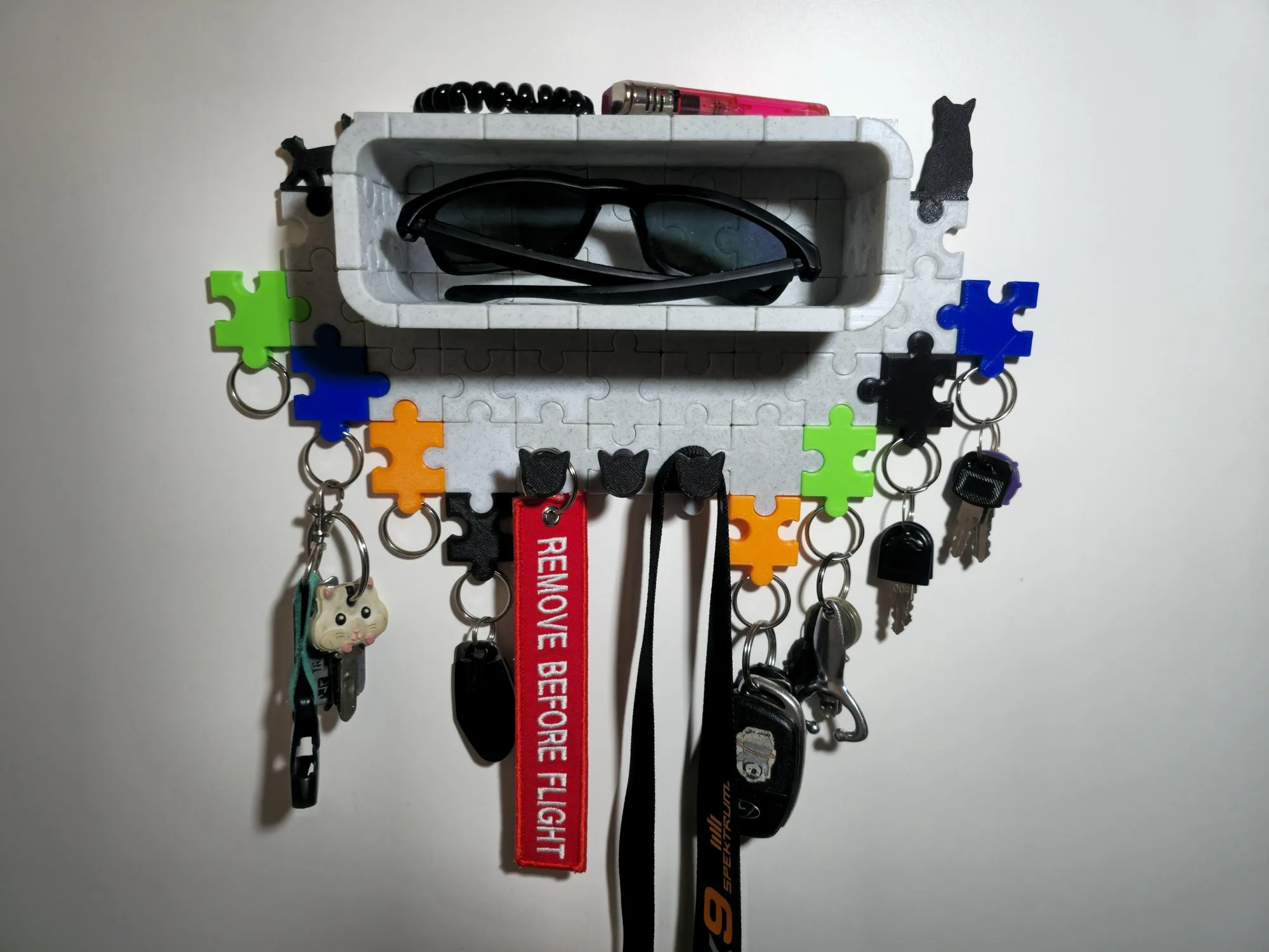 Modular puzzle key holder | 3D models download | Creality Cloud