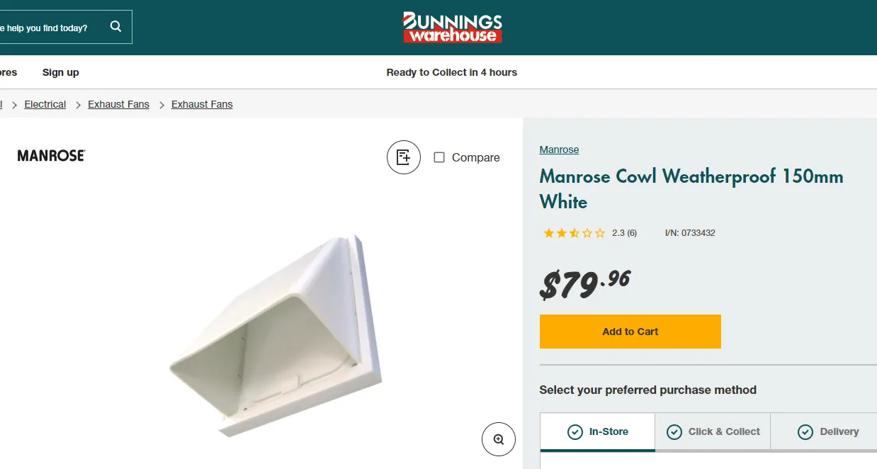 Tools & Spare Parts STL Download - Manrose Exhaust Fan Cowl Flap ...