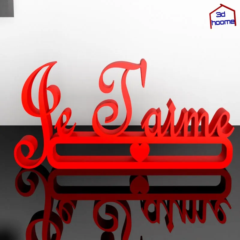 3D Printer Files | 3MF File | Je T'aime | Creality Cloud