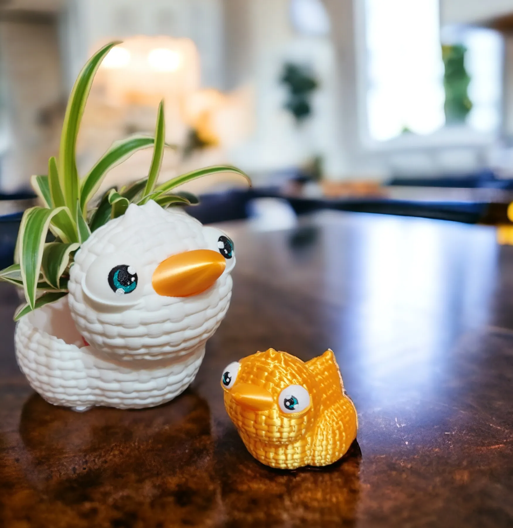 Home Decorations & Ornaments STL Download - Crochet Duck ( Flower Plant ...