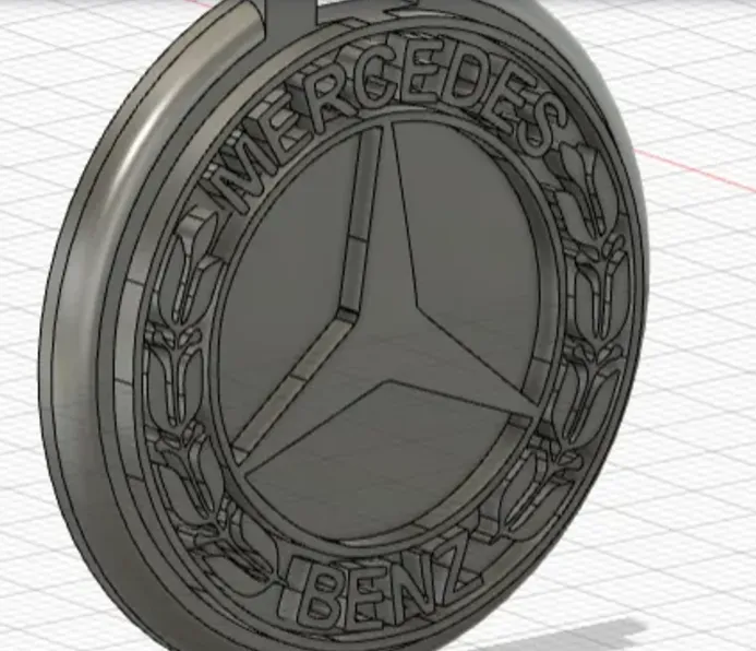 3D Printer Files | 3MF File | Pendentif porte clé Mercedes Benz ...