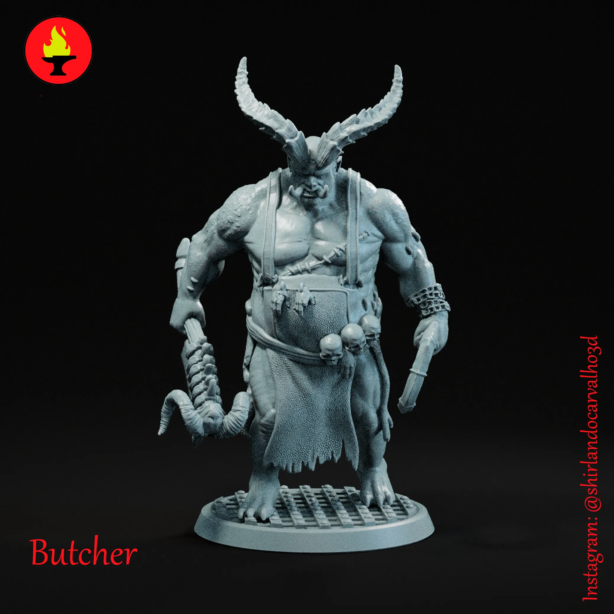 Characters & Creatures STL Download - Butcherby Evil Forge Figures