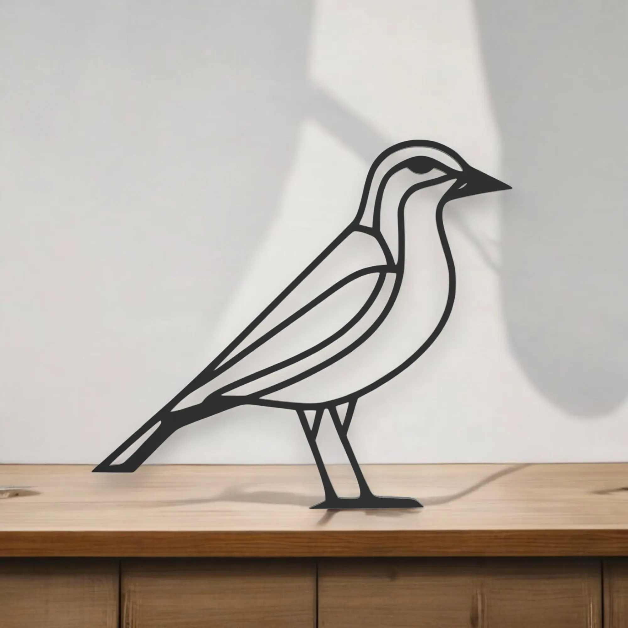 Home Decorations & Ornaments STL Download - Bird Line Artby OALPO