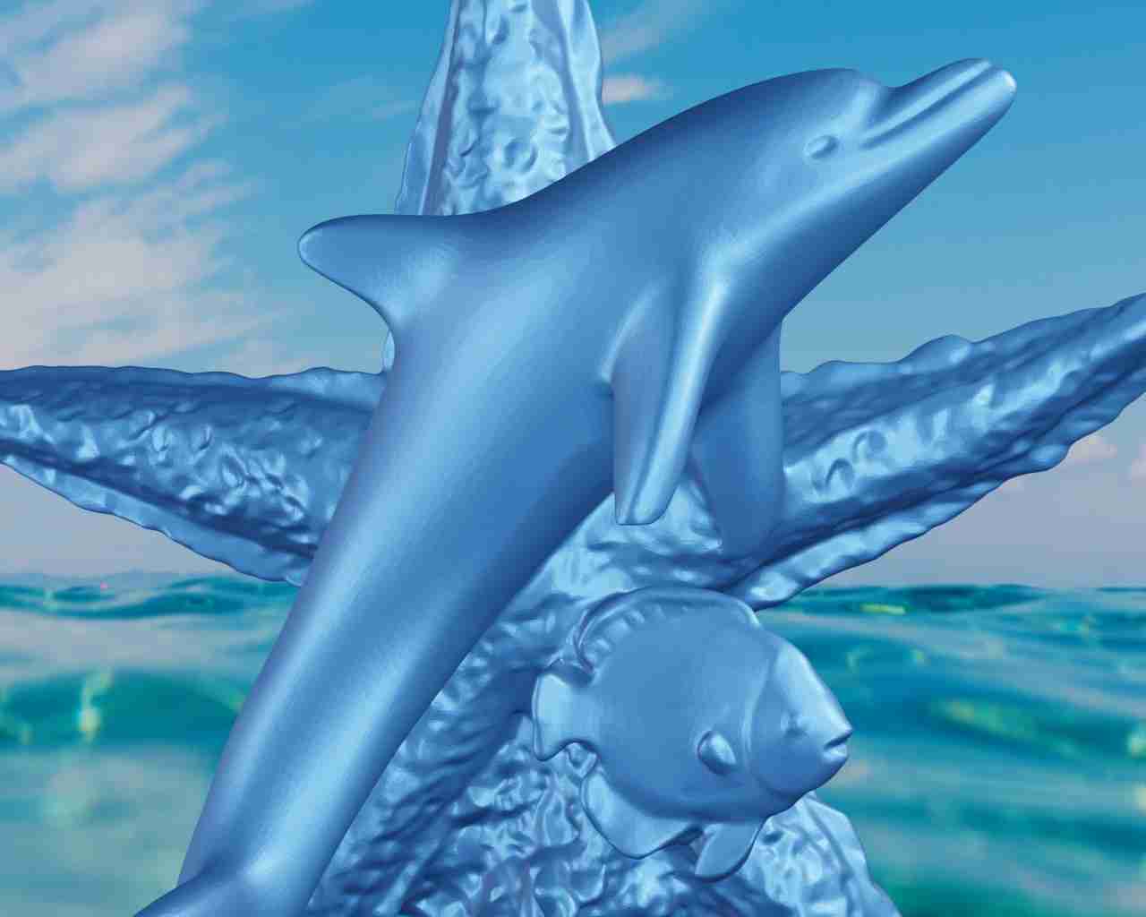 Dolphin star | 3D models download | Creality Cloud