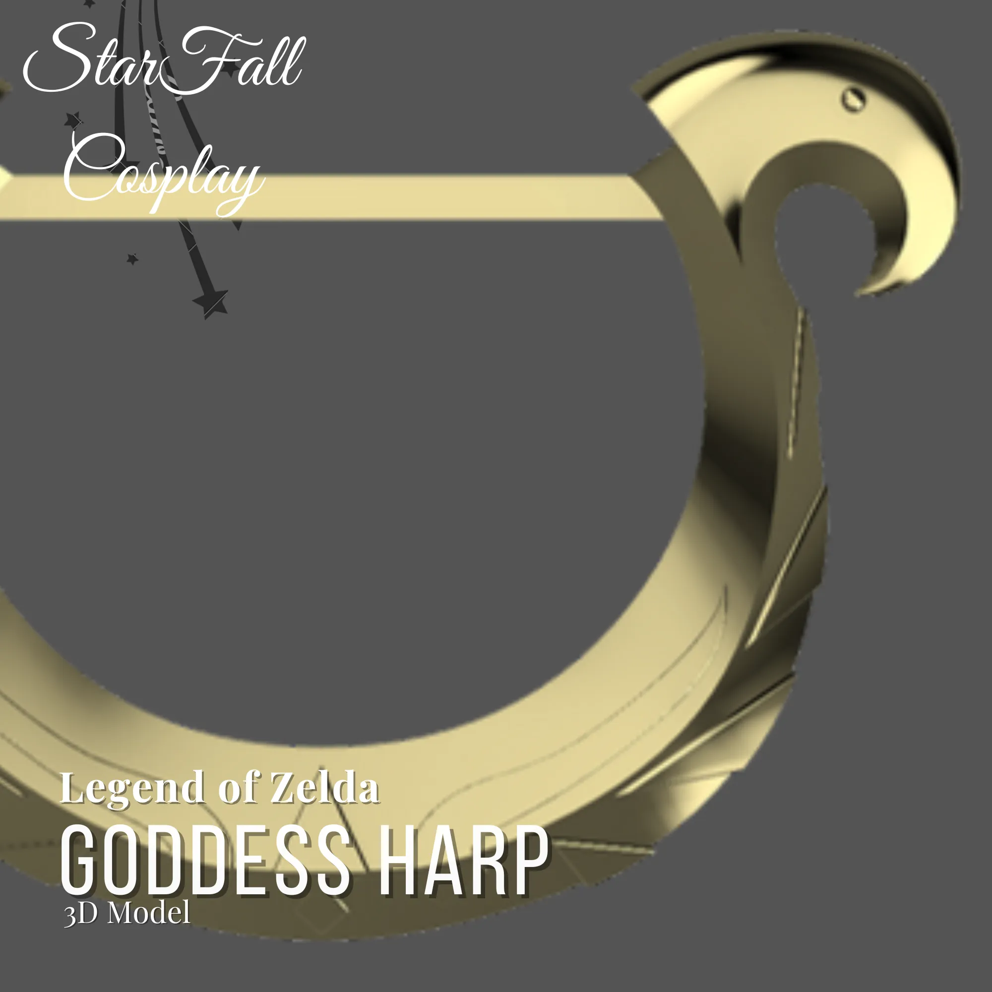 Cosplay STL Download - Goddess Harp Skyward Sword Legend of Zeldaby ...