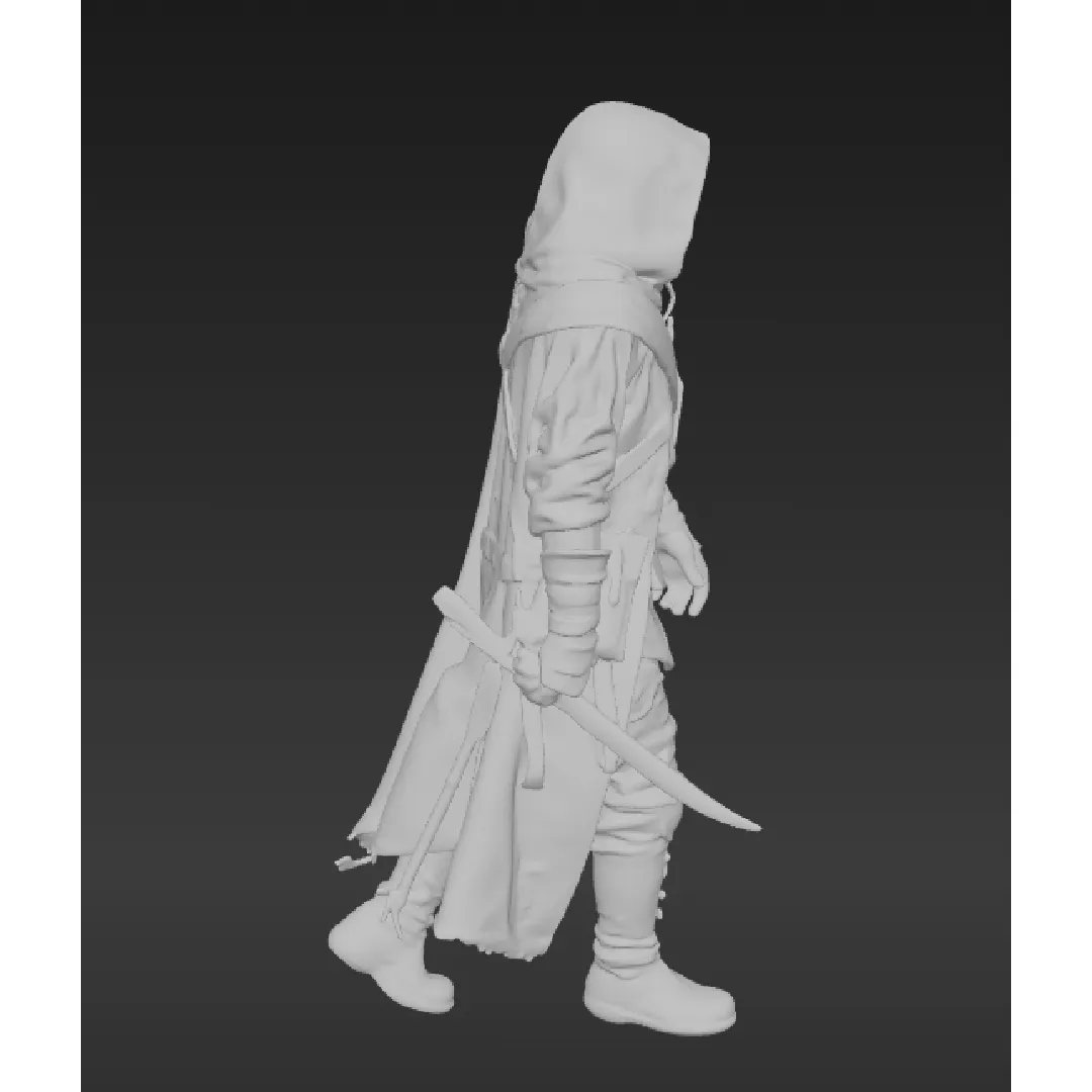 Characters & Creatures STL Download - hooded figureby Ramuhs forge