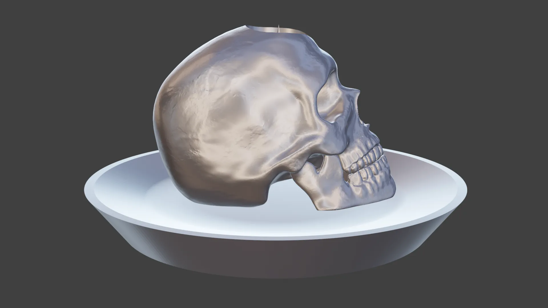 Lighting & Lamps STL Download - Skull Candle Holder (22mmCandle)by nekk Red