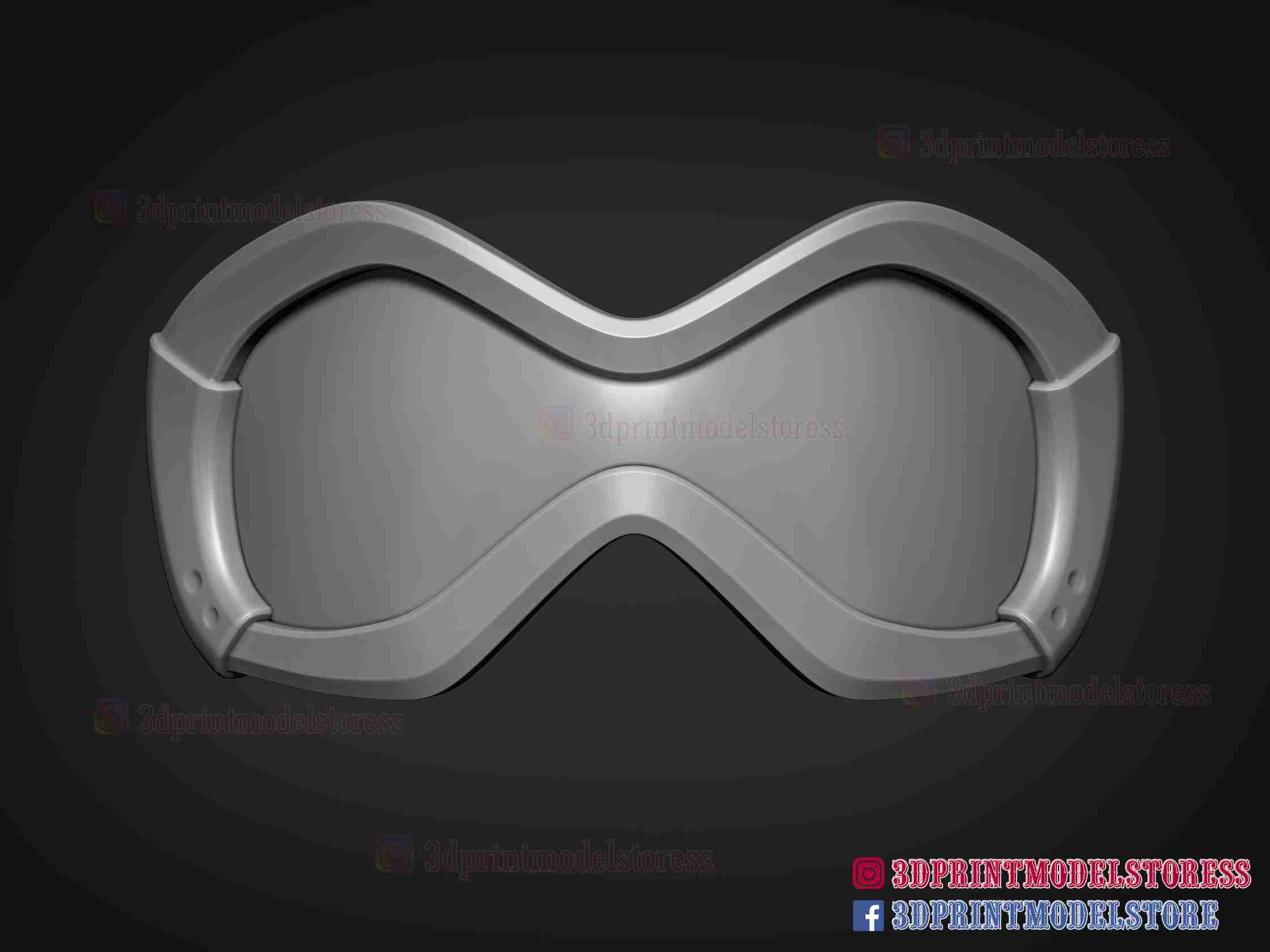 Overwatch Tracer Lena Oxton Goggle - Cosplay Mask | 3D models download ...