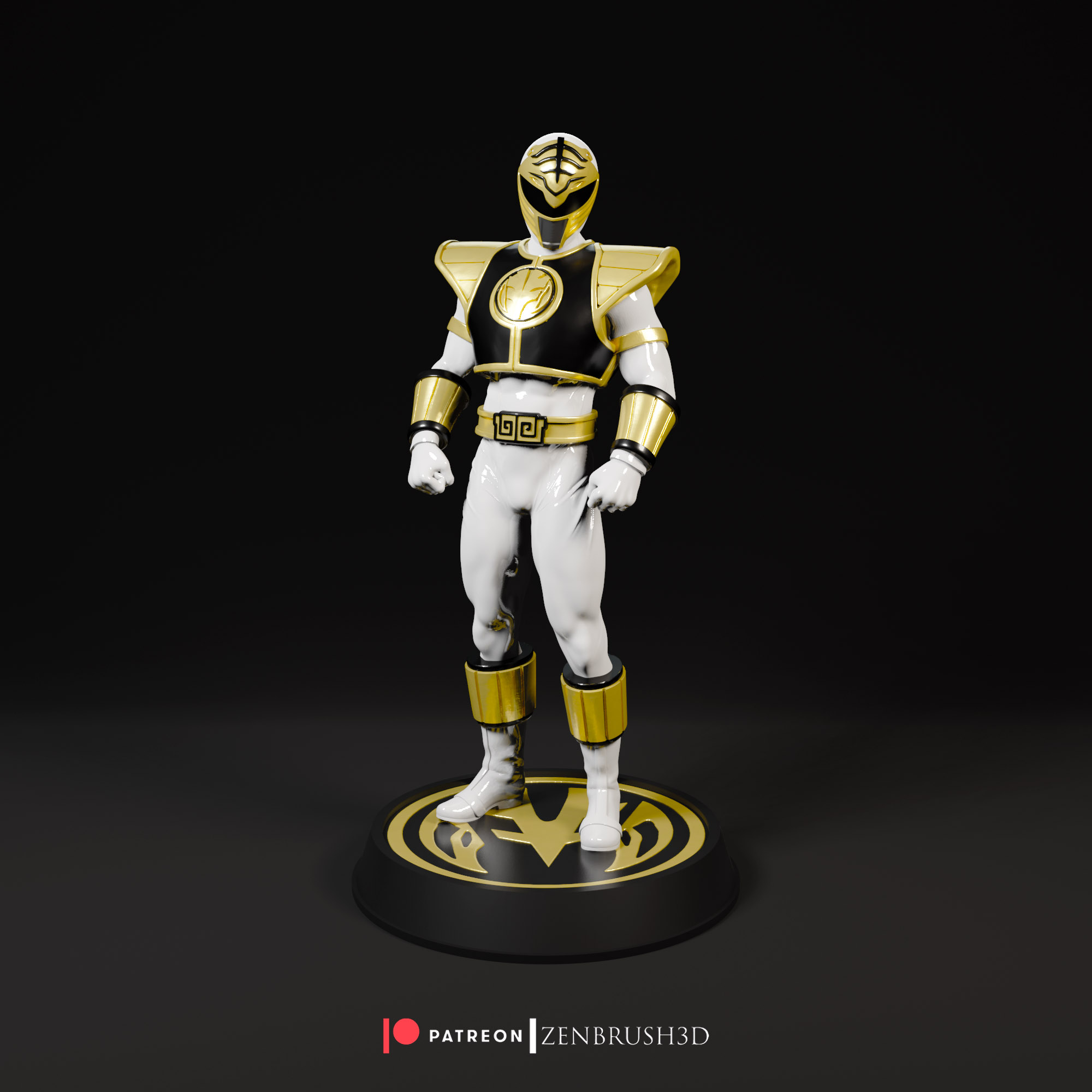 DUO PACK WHITE RANGER - MORPHIN POWER RANGERS 3D PRINTING | 3D-Modelle ...