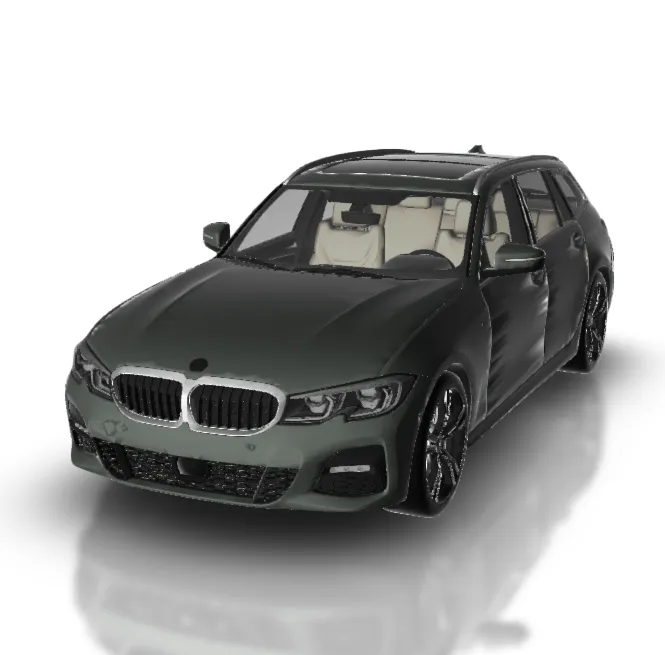 Vehicles & Machinery STL Descarga - BMW 330i Touring G21 2020 - 3DCARSALON