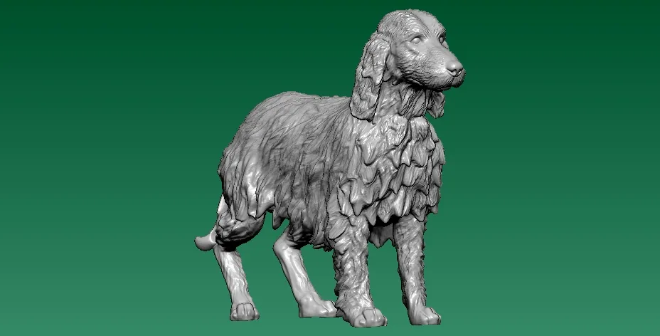 Characters & Creatures STL Download - Cocker spaniel Dog - statue - 3D ...