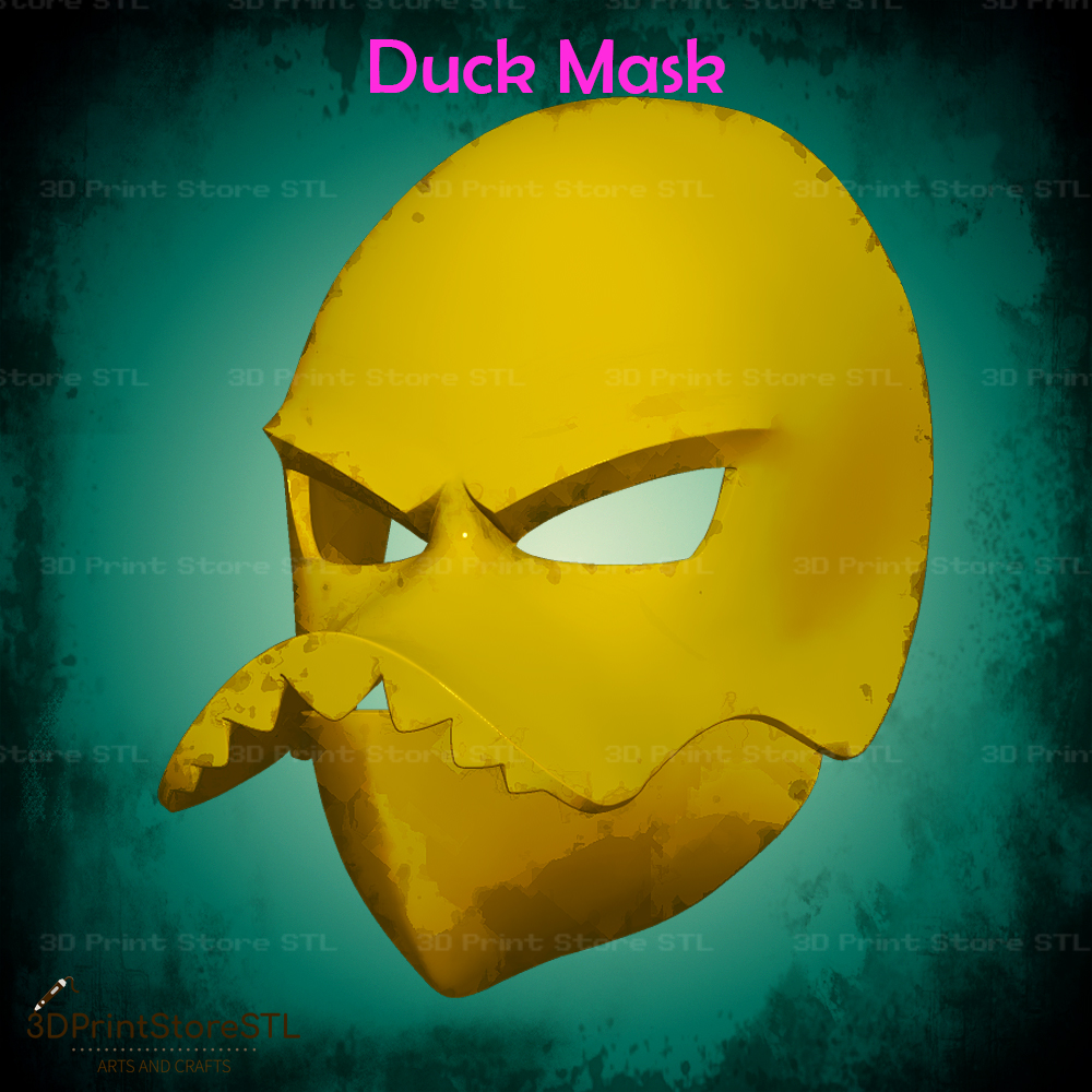 Duck Mask Cosplay Halloween - STL File | 3D models download | Creality ...