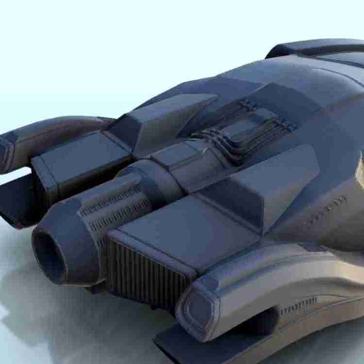 Luxurious SF flying car - sci-fi science fiction future 40k