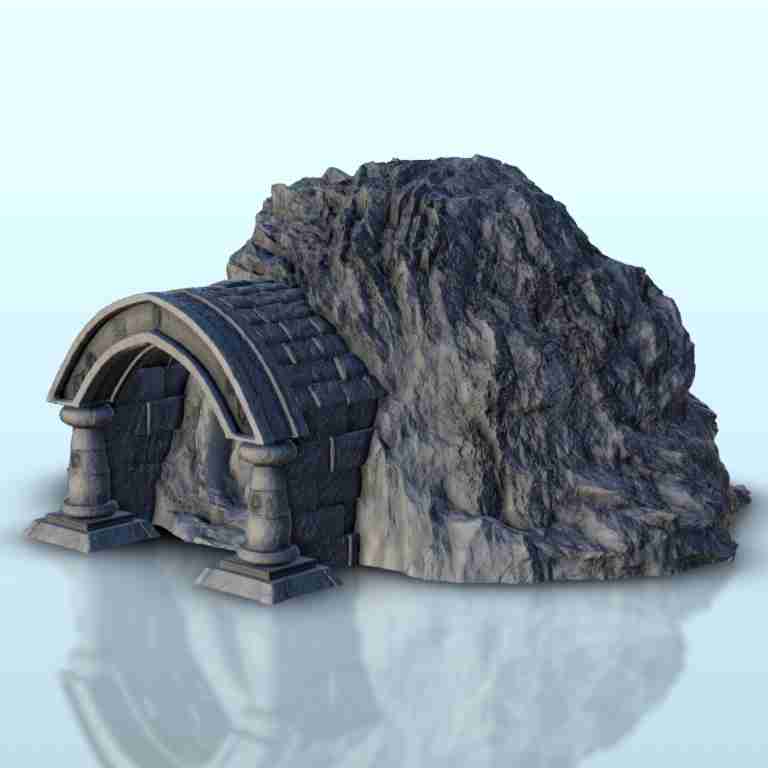 Mine with entrance 11 - miniatures warhammer terrain scenery | 3D ...