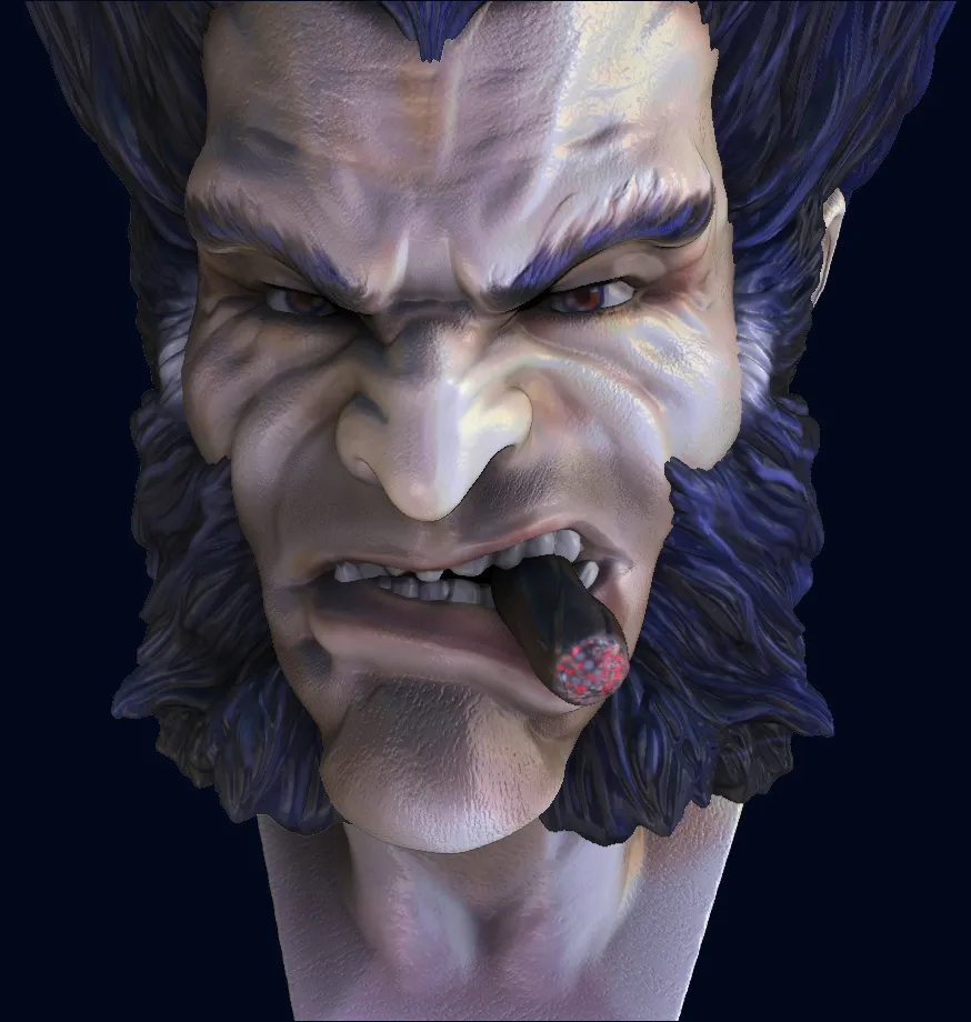 Characters & Creatures STL Download - Logan Wolverine Bustby Danangset