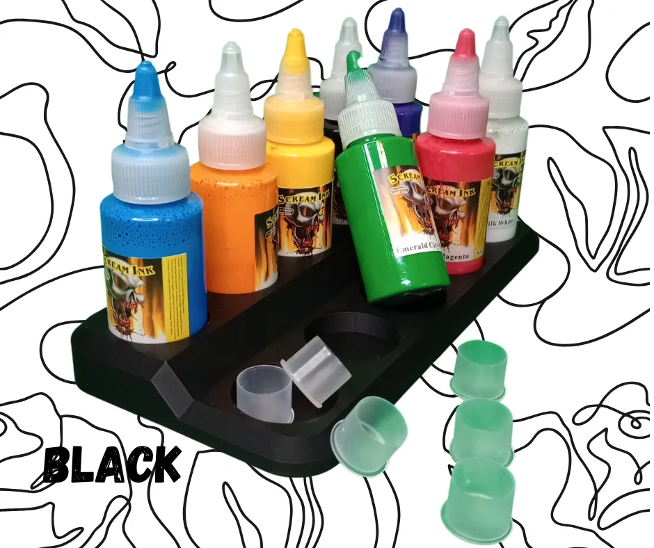 Other STL Download - Tattoo ink bottle holder ( 33 mm)by Cr8ive Co