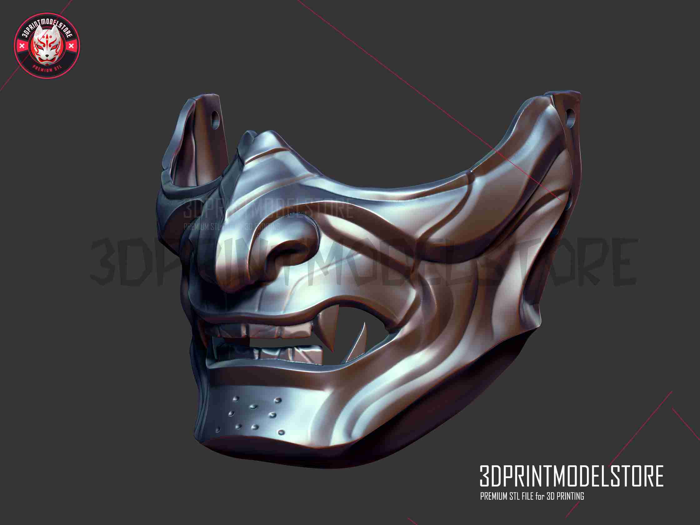 Ghost of Tsushima Mask - Japanese Kitsune Ghost Mask | 3D models ...