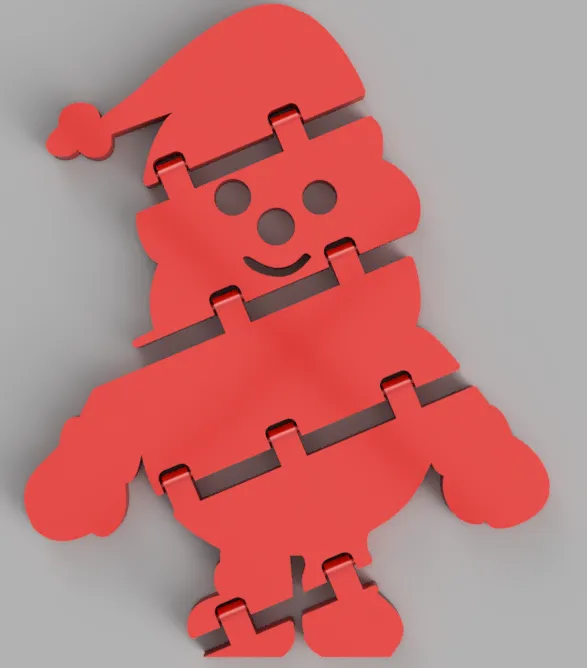 3D Printer Files | 3MF File | SANTA CLAUS ARTICULED | Creality Cloud
