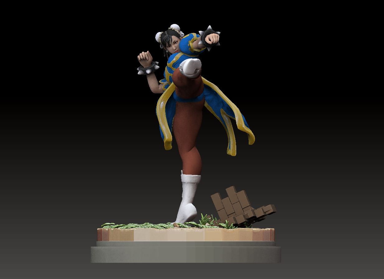 Chun-Li from Street fighter | 3D models download | Creality Cloud